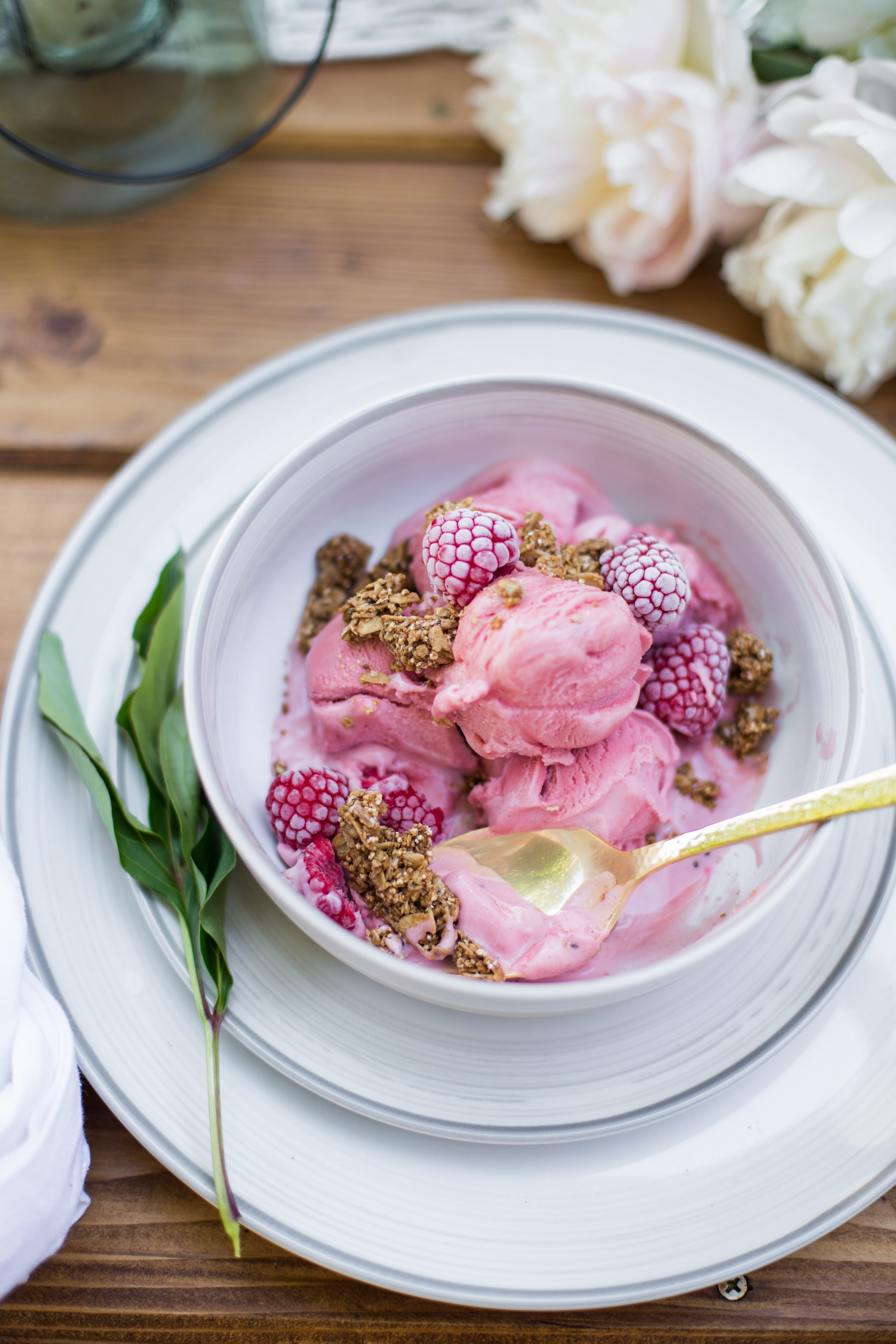 Raspberry Coconut Ice Cream Raspberry Coconut Ice Cream