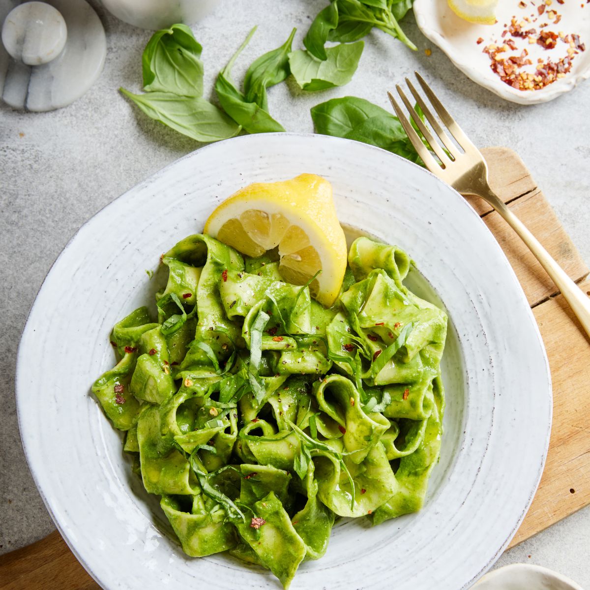 Spinach Avocado Pasta