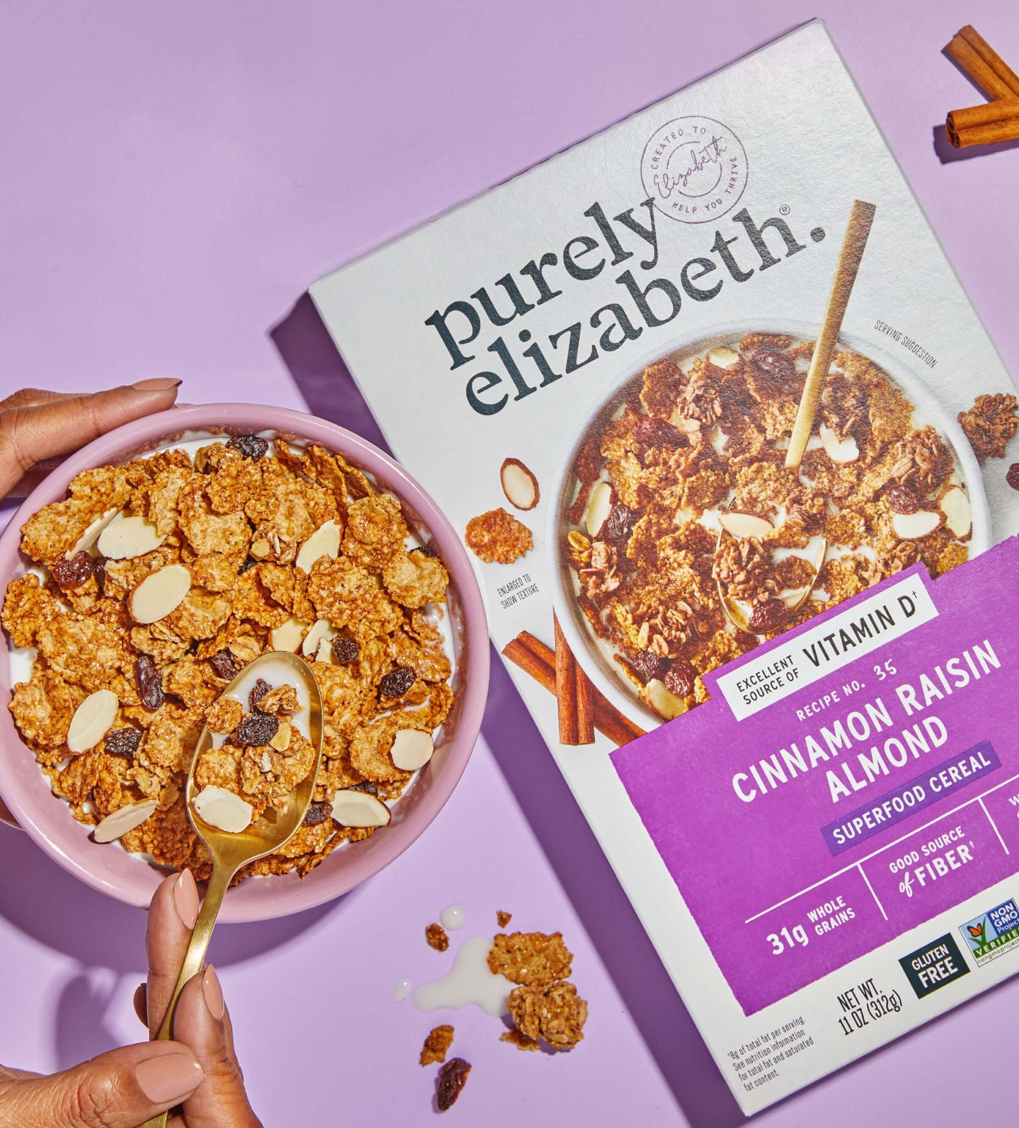 Superfood Cereal | Cinnamon Raisin Almond with Vitamin D